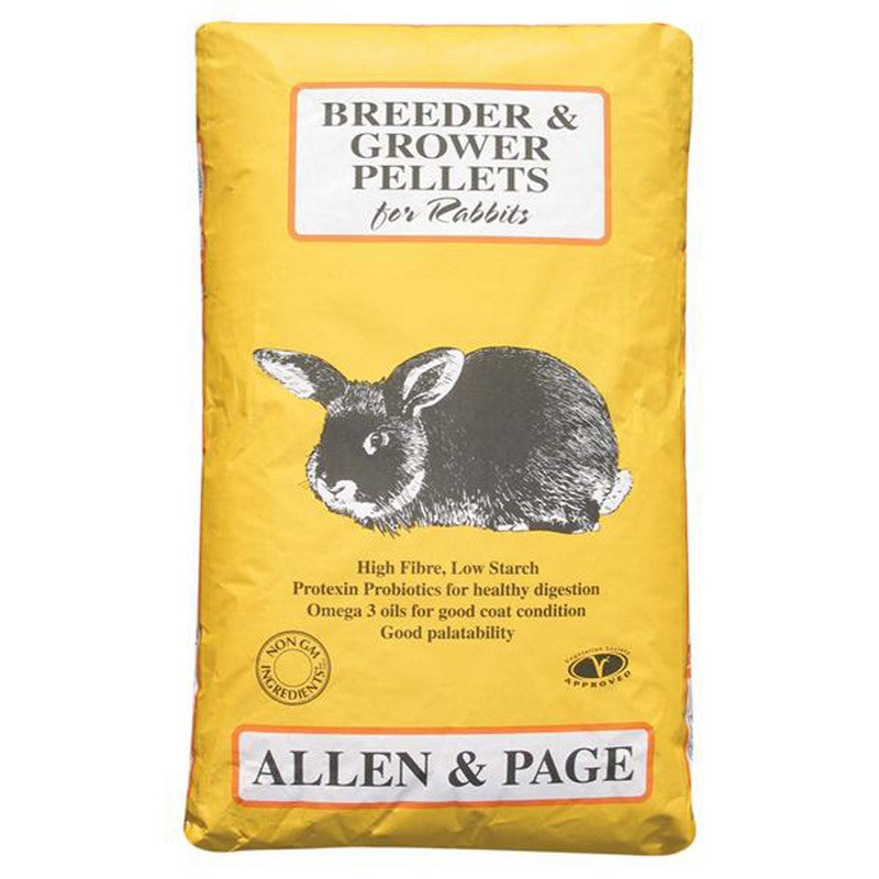 Allen & Page Rabbit Breeder & Grower Pellets 20kg – The Bedding Barn